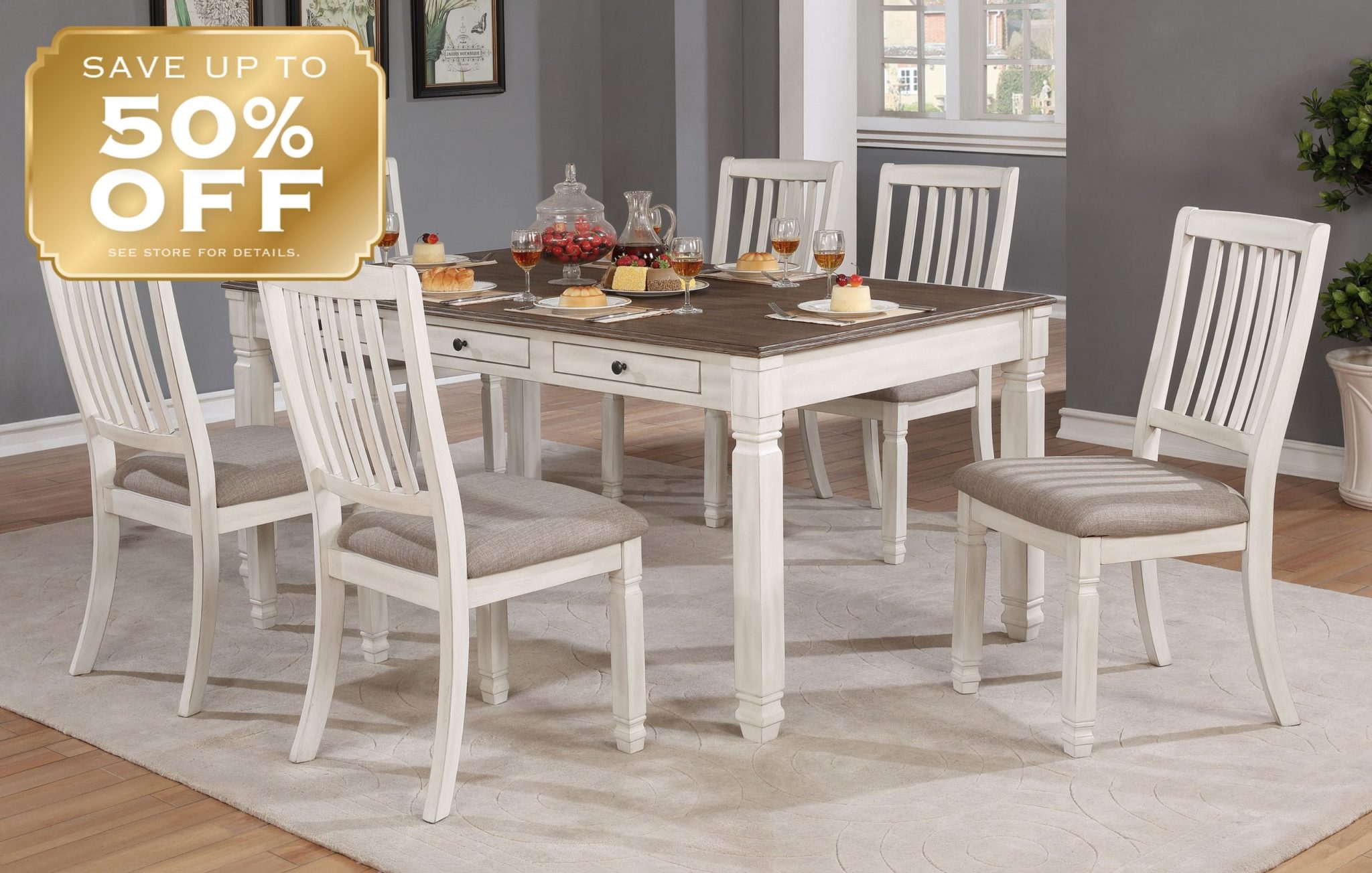 Transitional Espresso Dining Table - Arrow Furniture