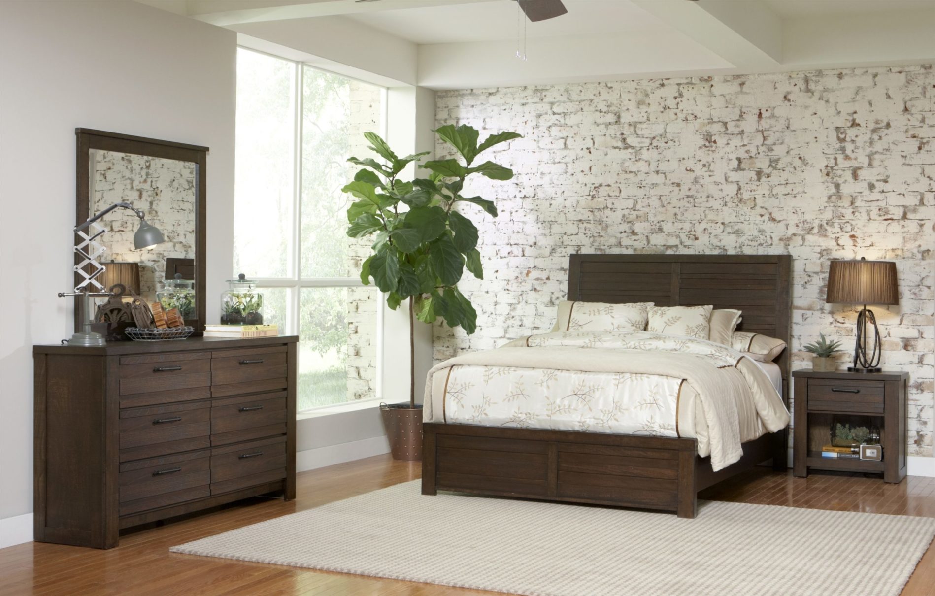 Rustic Plank Tobacco Bedroom - Arrow Furniture