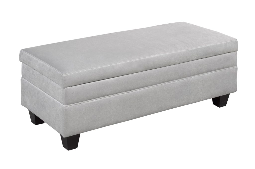 Contemporary Grey Storage Bench - Arrow Furniture