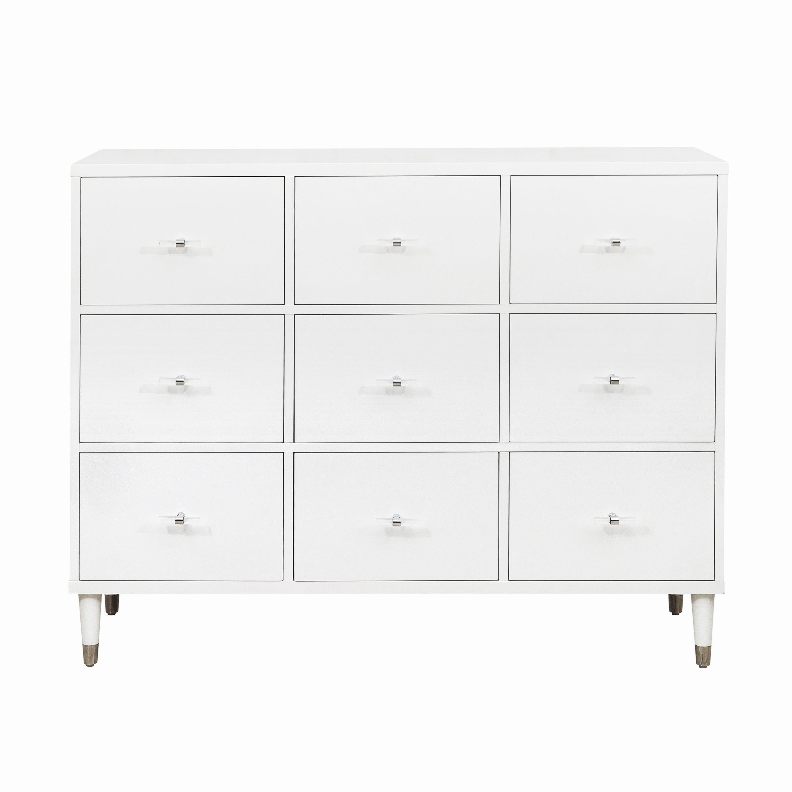Modern White Multi-Drawer Accent Chest - Arrow Furniture