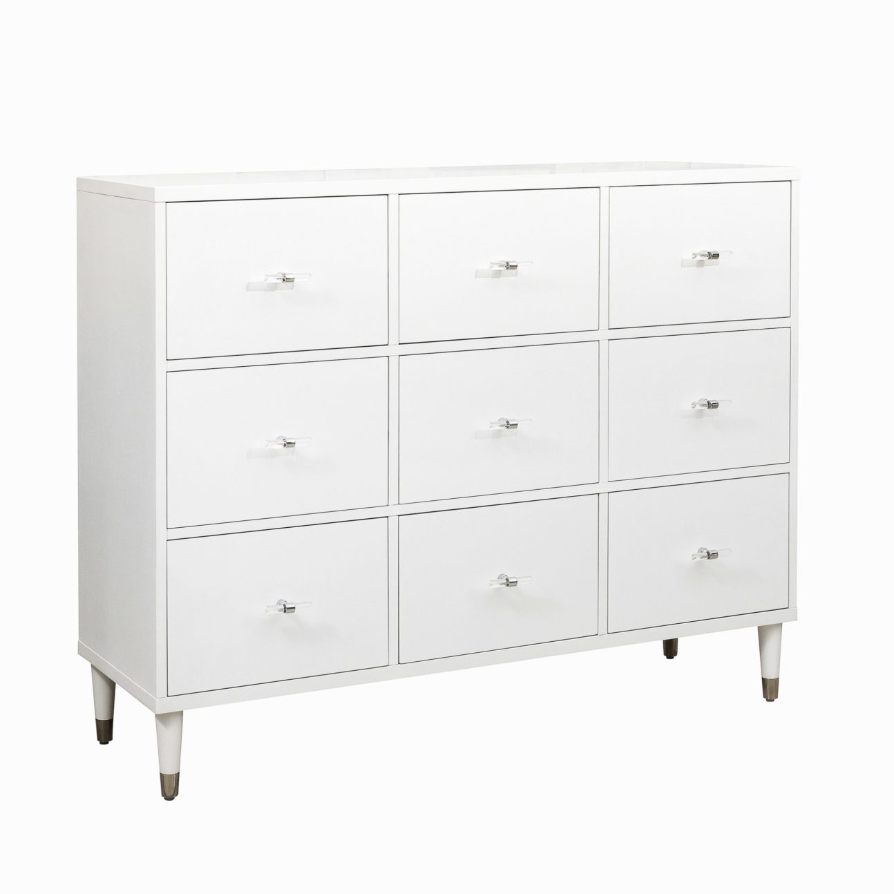 Modern White Multi-Drawer Accent Chest - Arrow Furniture