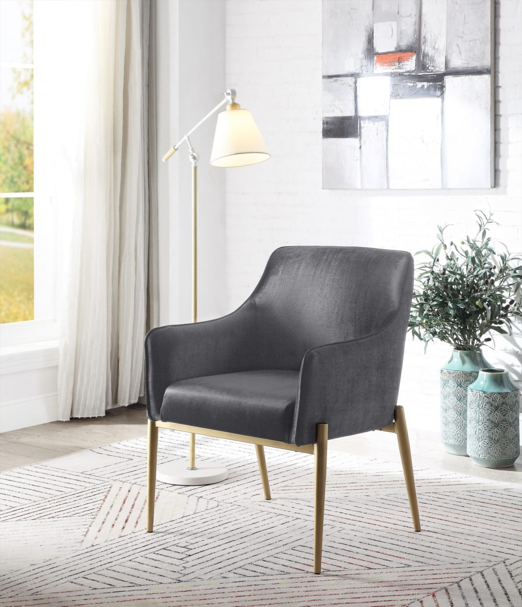 MODERN GREY ACCENT CHAIR - Arrow Furniture