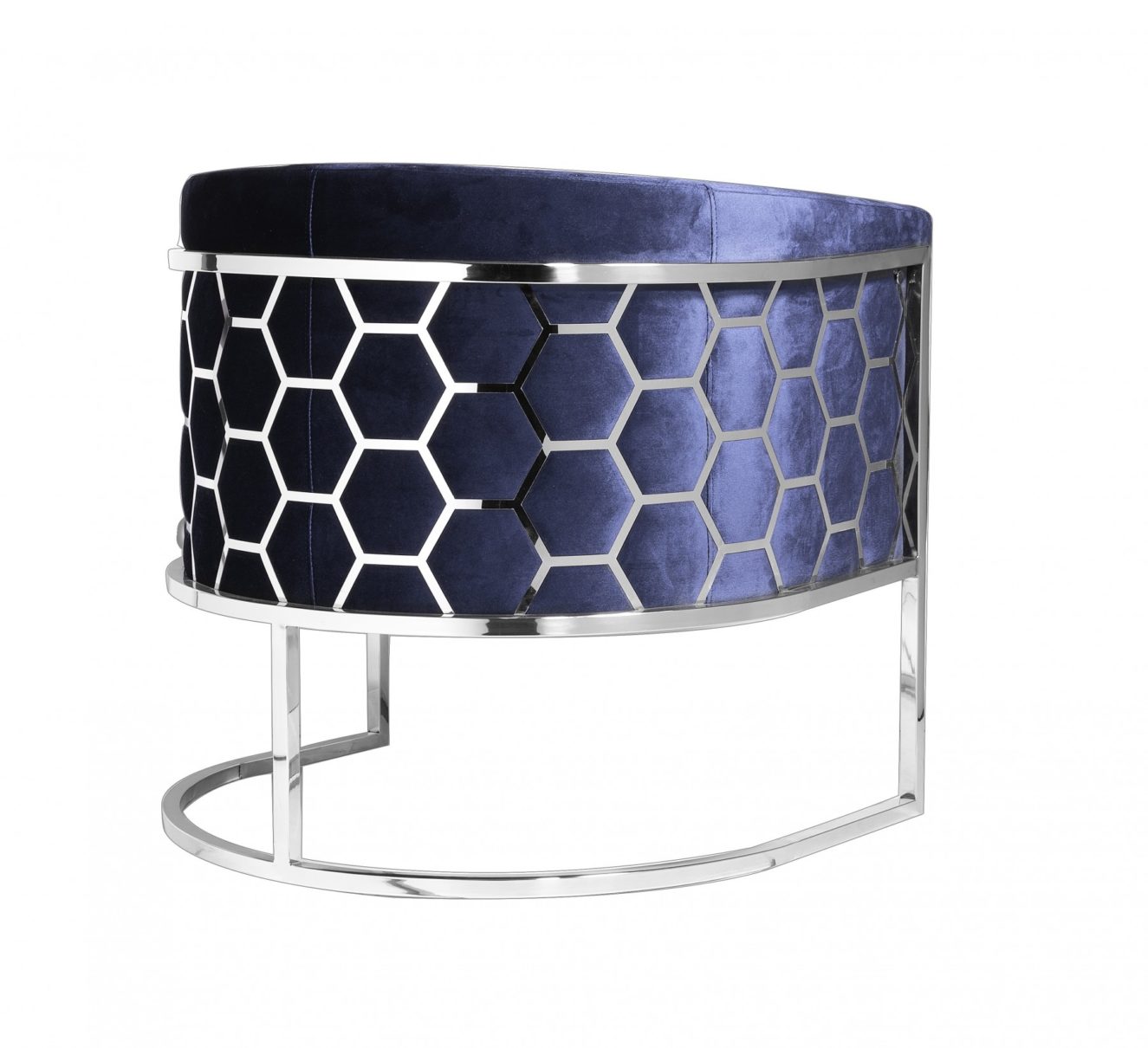 Honeycomb Accent Chair - Blue - Arrow Furniture