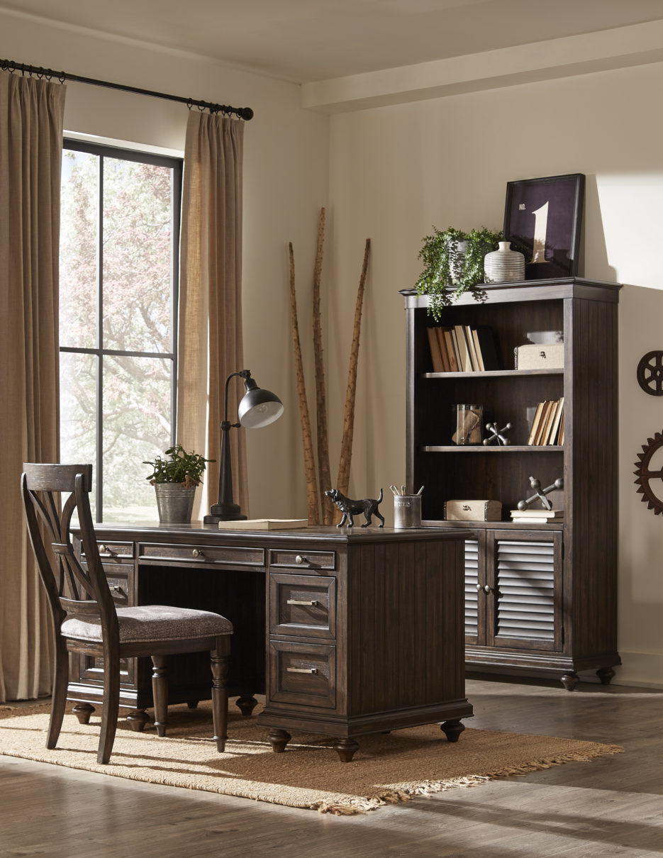 Transitional Charcoal Desk - Arrow Furniture