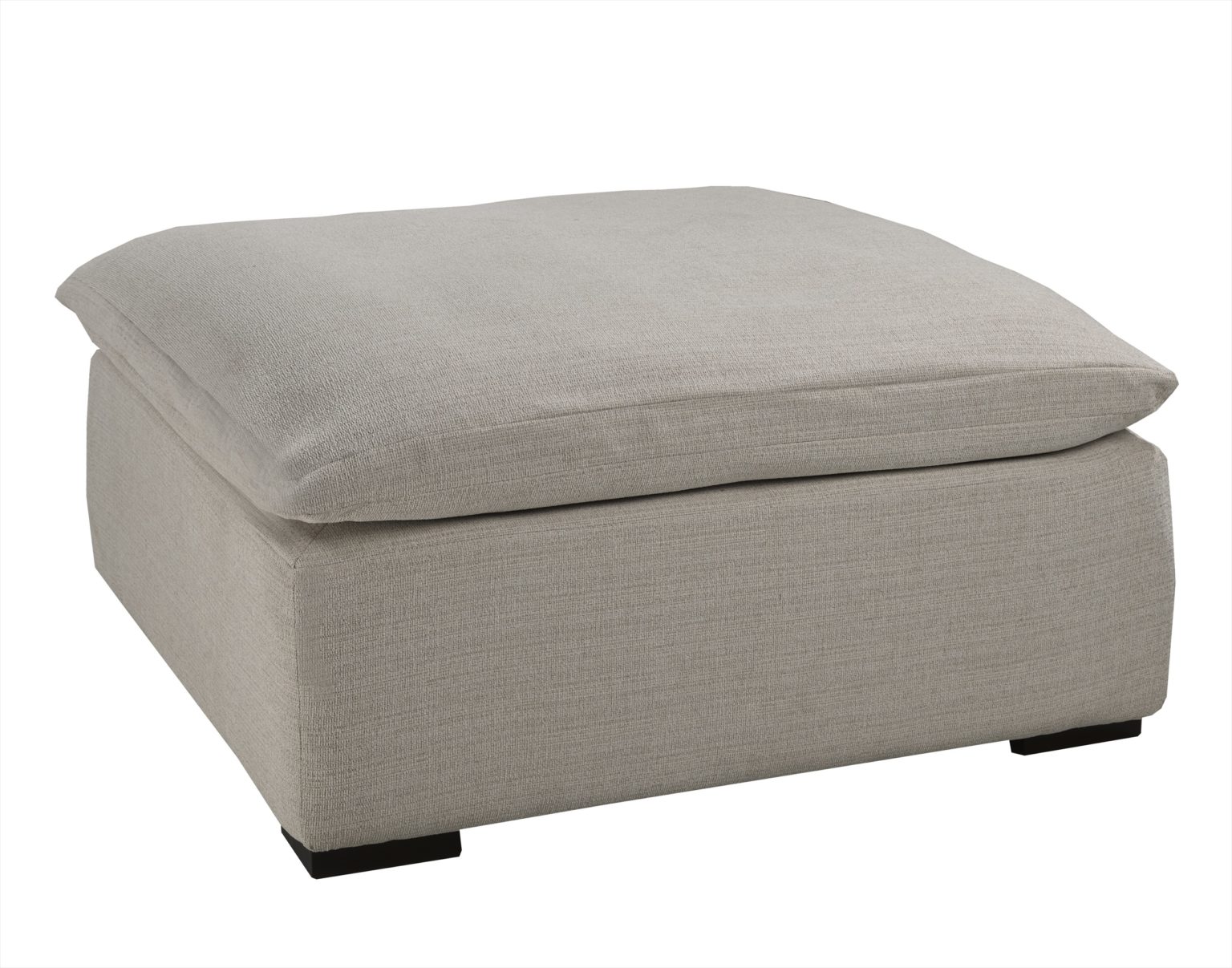 Contemporary Ivory Ottoman - Arrow Furniture