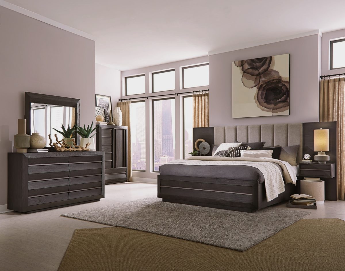 Contemporary Black Bedroom - Arrow Furniture