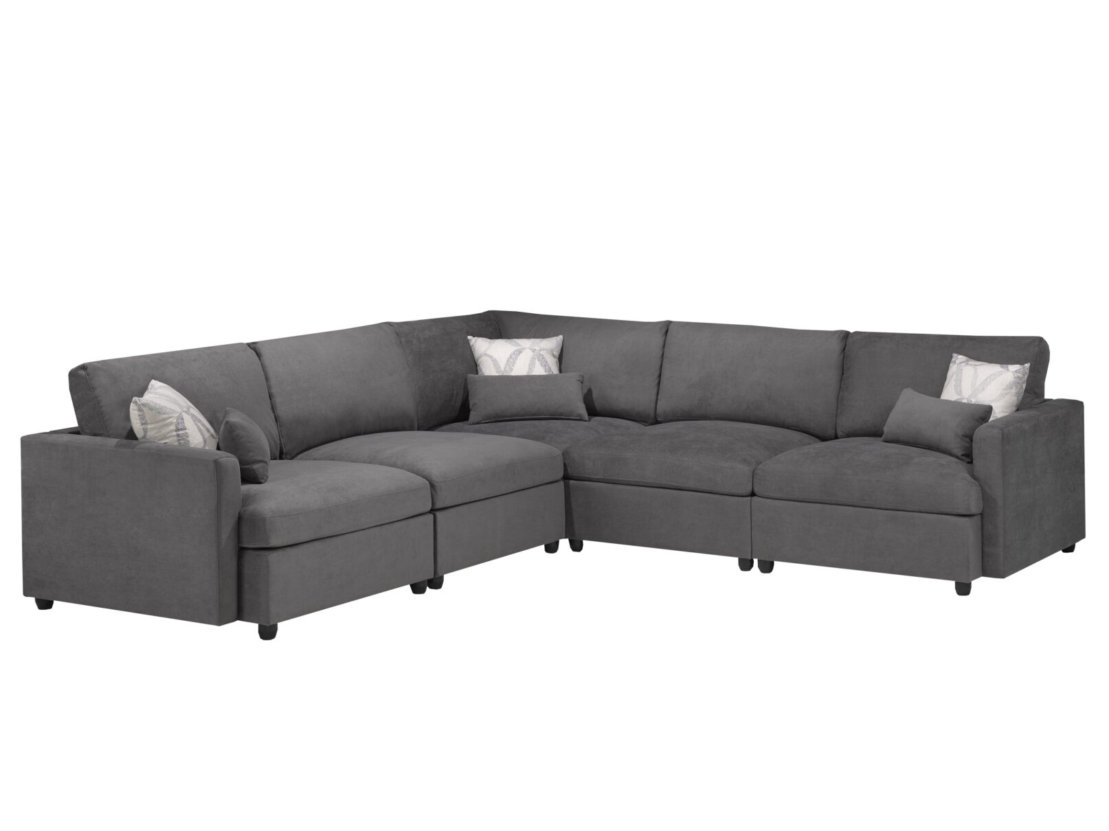 Contemporary Grey Modular Sectional - Arrow Furniture