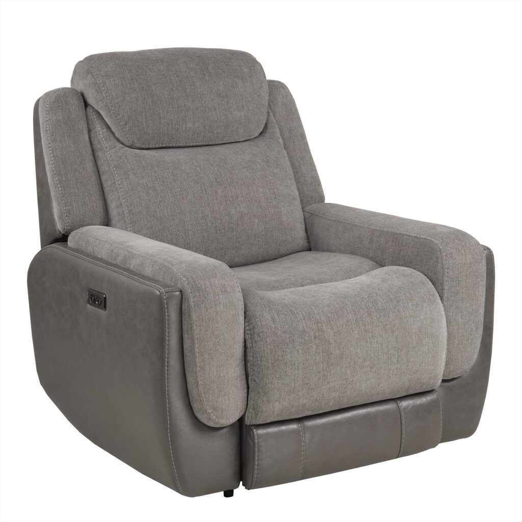 Hudson Dual Power Transformer Living Room - Grey - Arrow Furniture