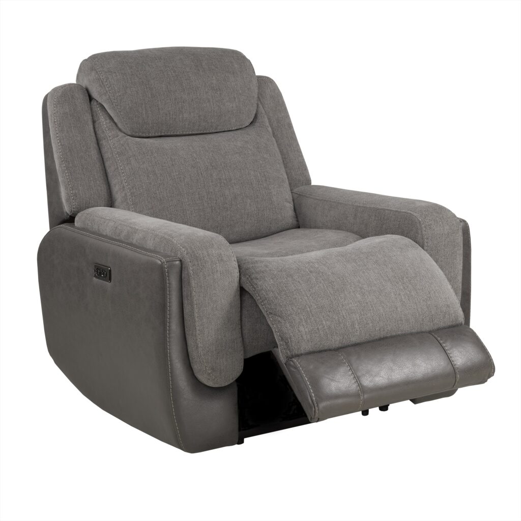 Hudson Dual Power Transformer Living Room - Grey - Arrow Furniture