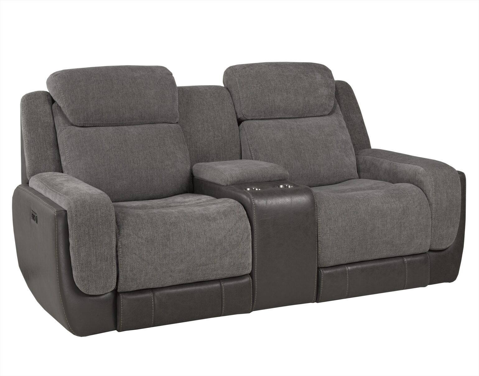 Hudson Dual Power Transformer Living Room - Grey - Arrow Furniture