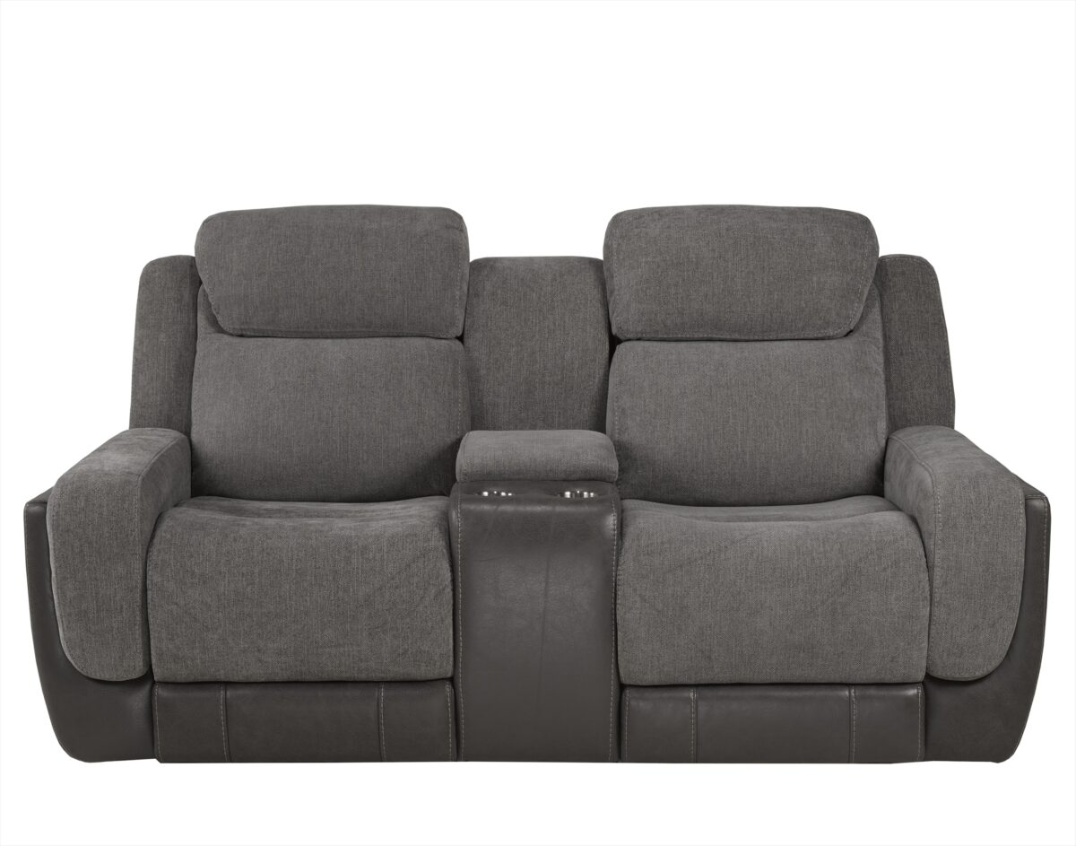 Hudson Dual Power Transformer Living Room - Grey - Arrow Furniture